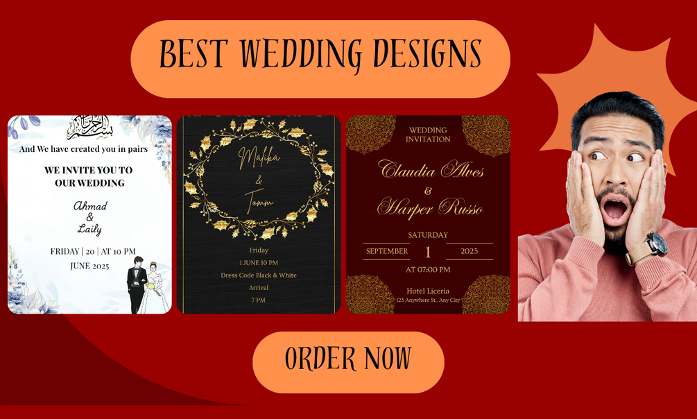 Digital Wedding Invitation Template – Canva Editable, Instant Download
