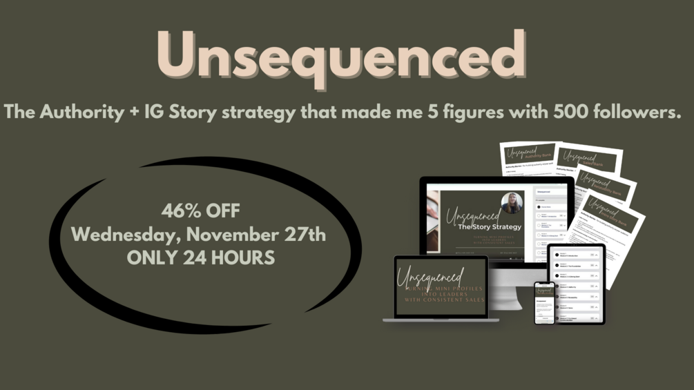 Unsequenced: the Story Strategy Course