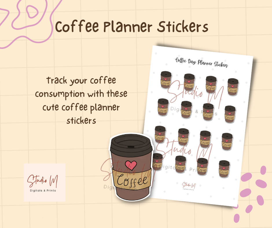 Coffee Planner Stickers