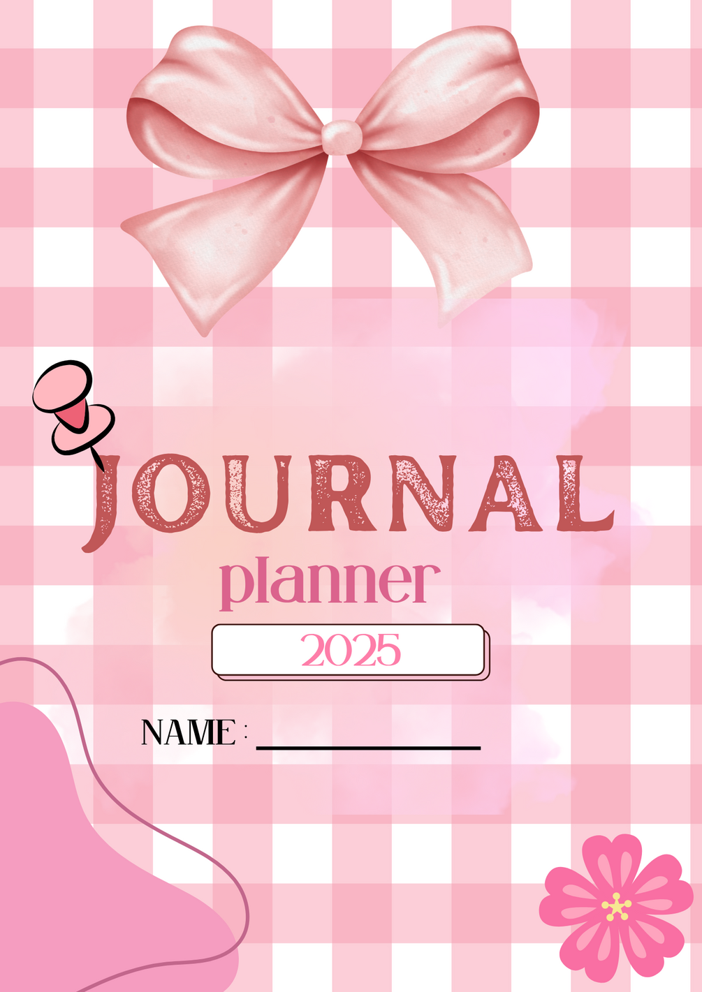 PINK CUSTOMIZE DAILY PLANNER 2025