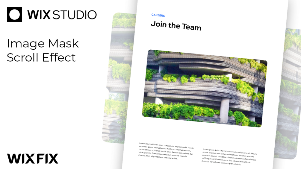 Wix Studio - Scroll Interaction Image Mask