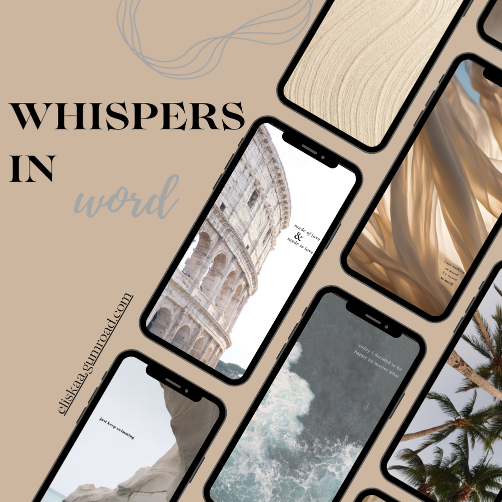Whispers In Words - Minimal Quote Templates