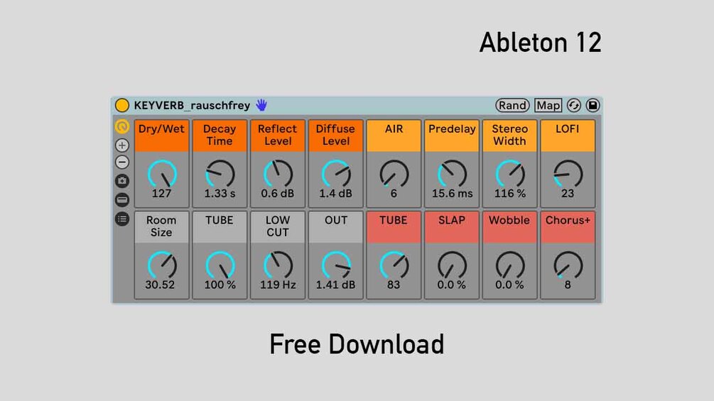 KEYVERB | An Ableton Effect Rack Reverb Unit