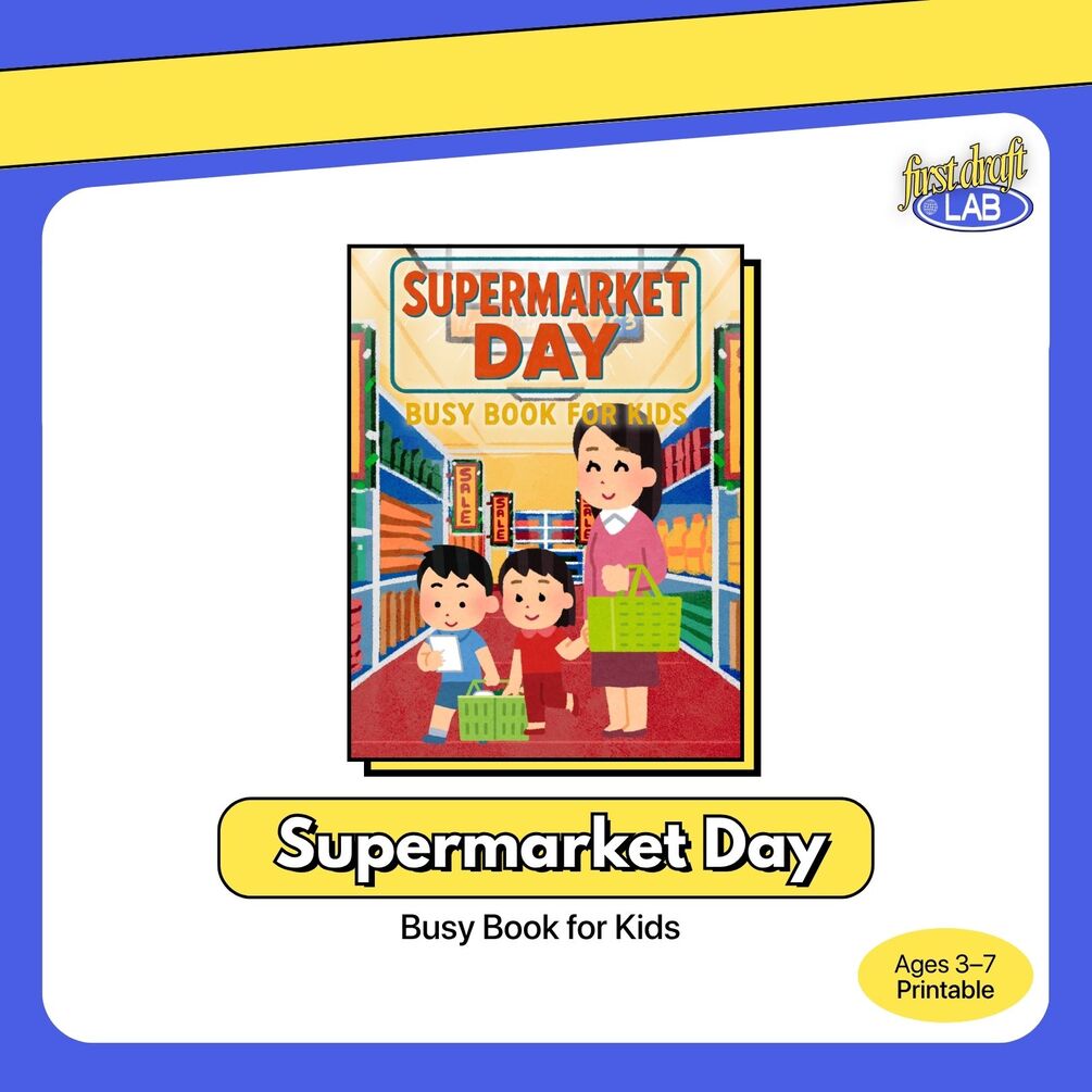 Supermarket Day | Printable Busy Book for Kids