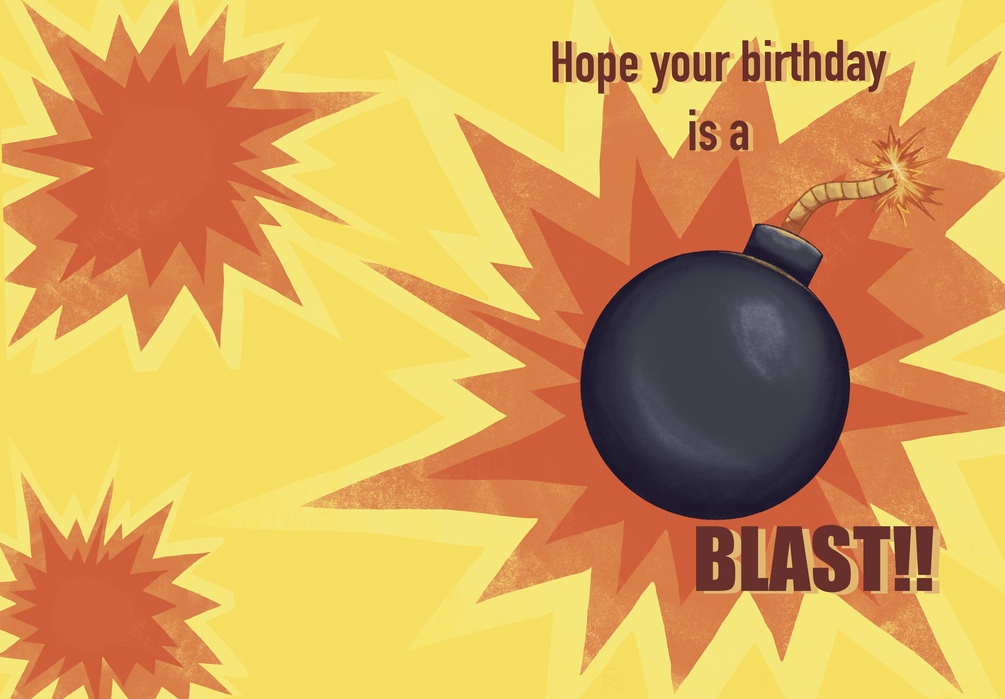 Dynamite Birthday Card pdf file