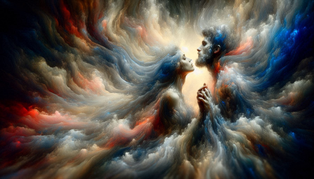 Divine Expressions Abstract Images of 💕💕 love couples #AbstractArt# ...