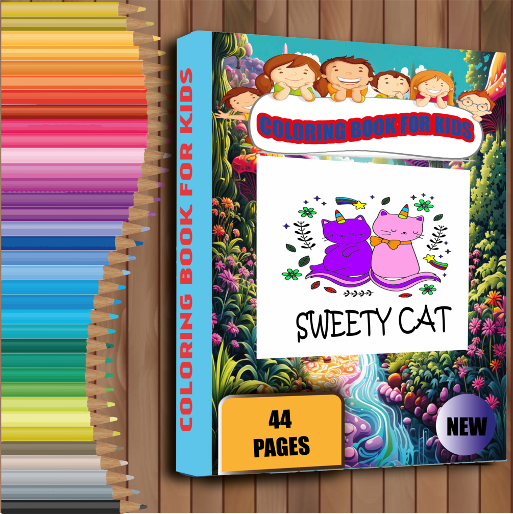 CAT LOVE Coloring Books For Kids