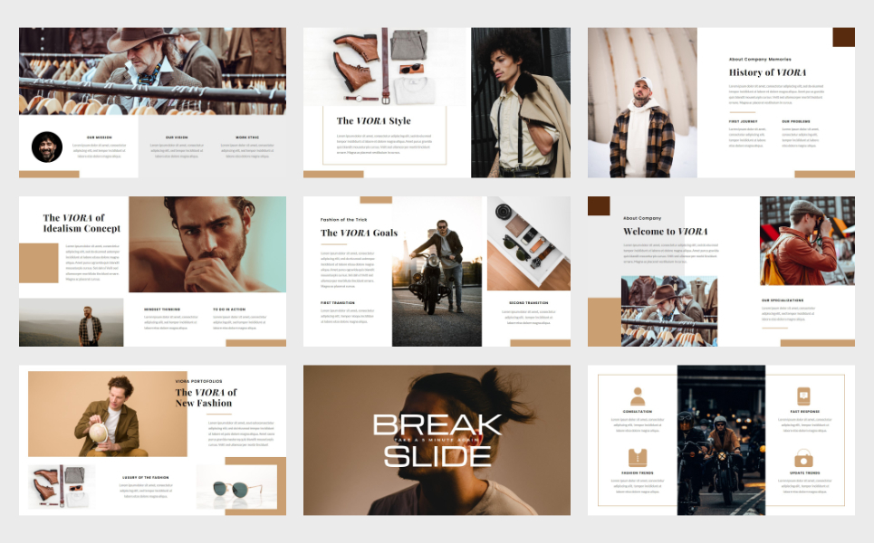 Viora – Fashion Google Slides Presentation Template