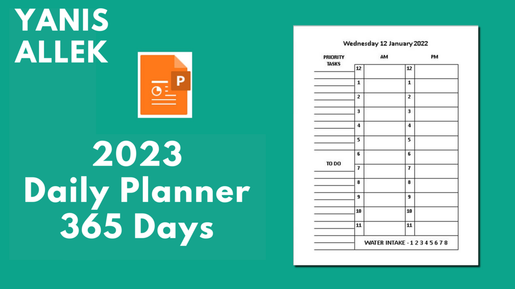 2023 DAILY PLANNER 365 DAYS