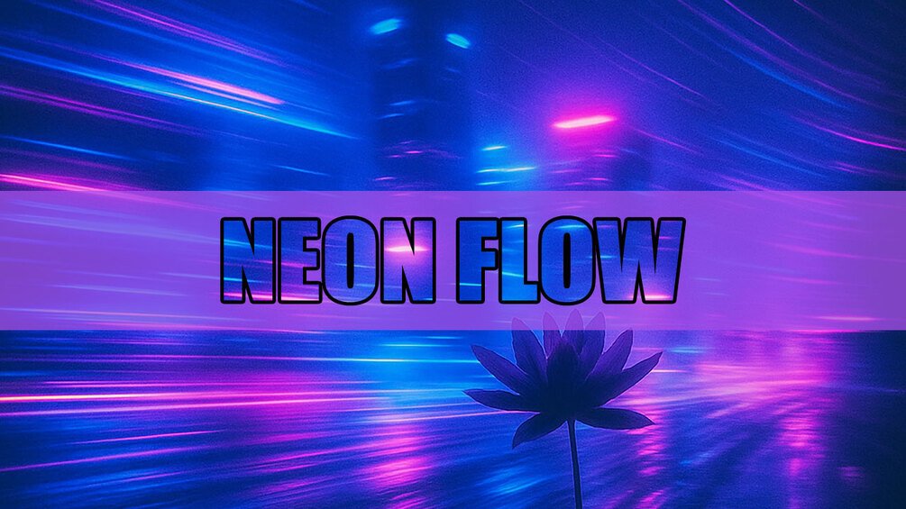 Liquid Neon Flow – Drum & Bass Cover Art