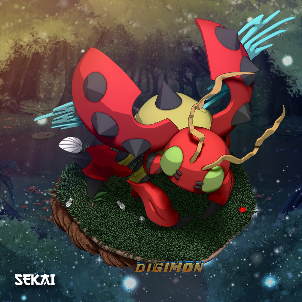 Tentomon Sculpture and Bust - Sekai 3D Models - Tested and Ready for 3D ...