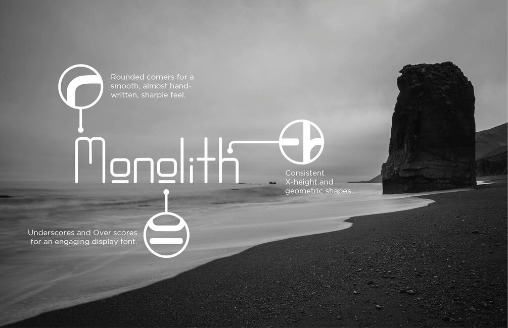 Monolith Display Typeface