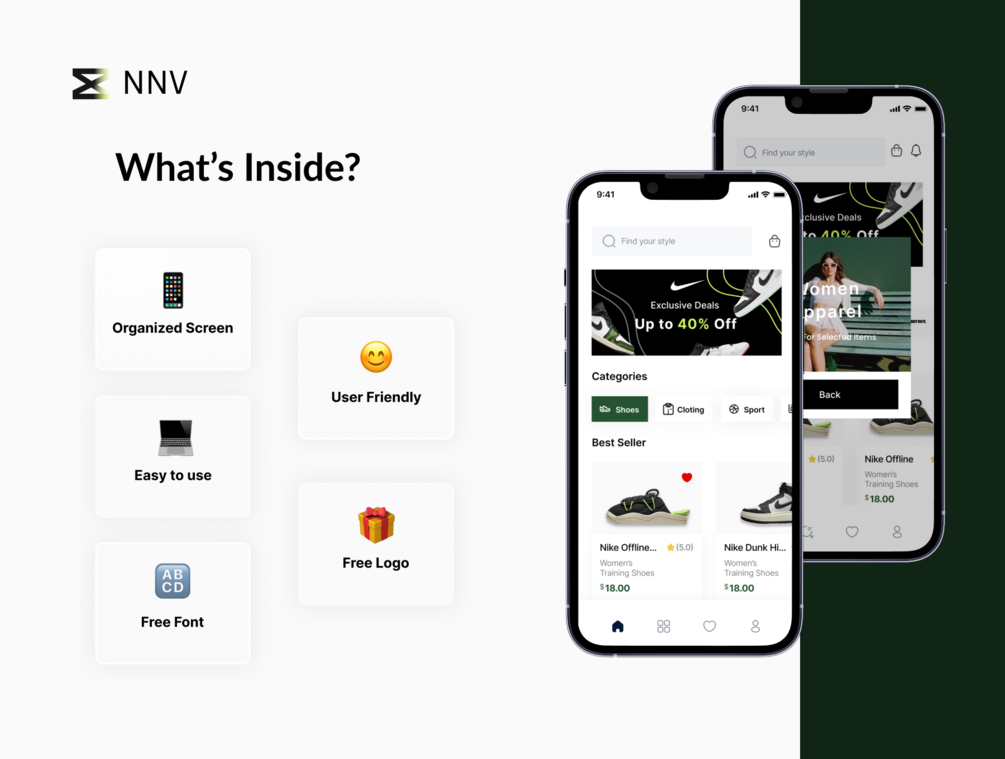 NNV - Shoes Store UI KIT👟