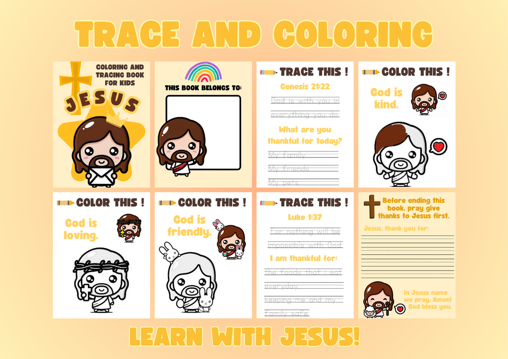 Little Hands, Big Faith: Christian Coloring Book for Kids (20 Printable ...