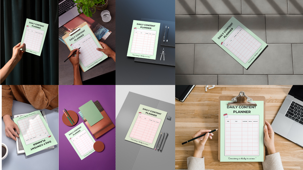 Daily Content Planner (Canva Template)