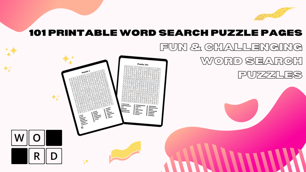 101 Fun & Challenging Word Search Puzzles with Answers (PDF)– Fun ...