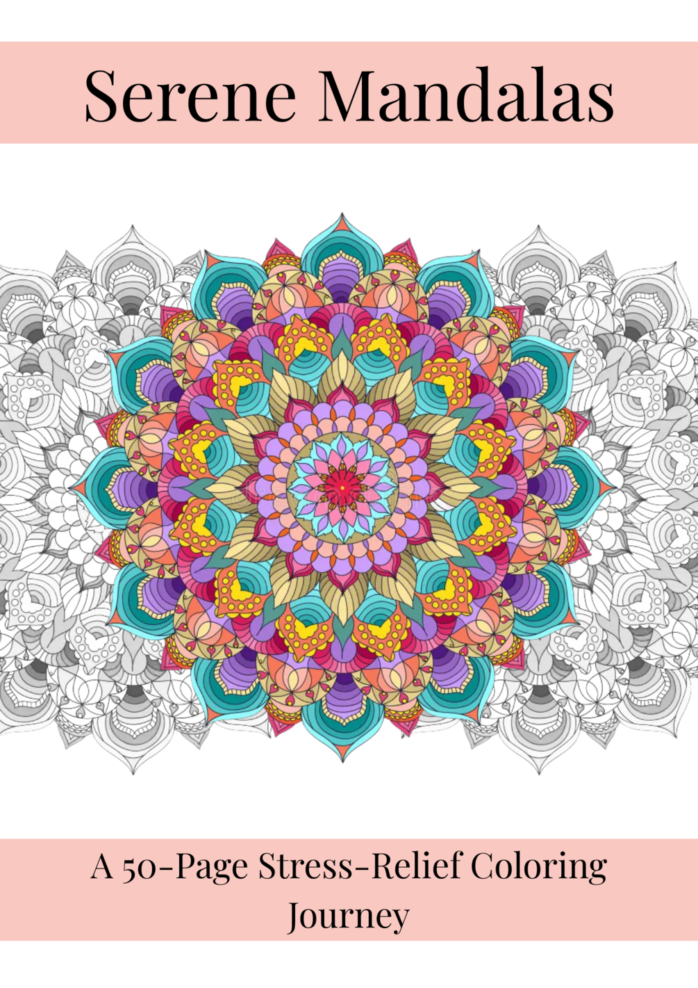 Serene Mandala Coloring Worksheet Set - For All Ages!