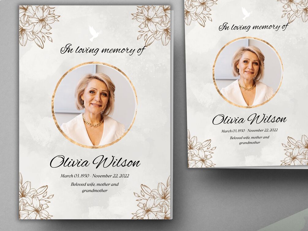 Funeral Program Template