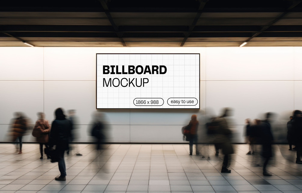 Urban Commercial Billboard Mockup / #146