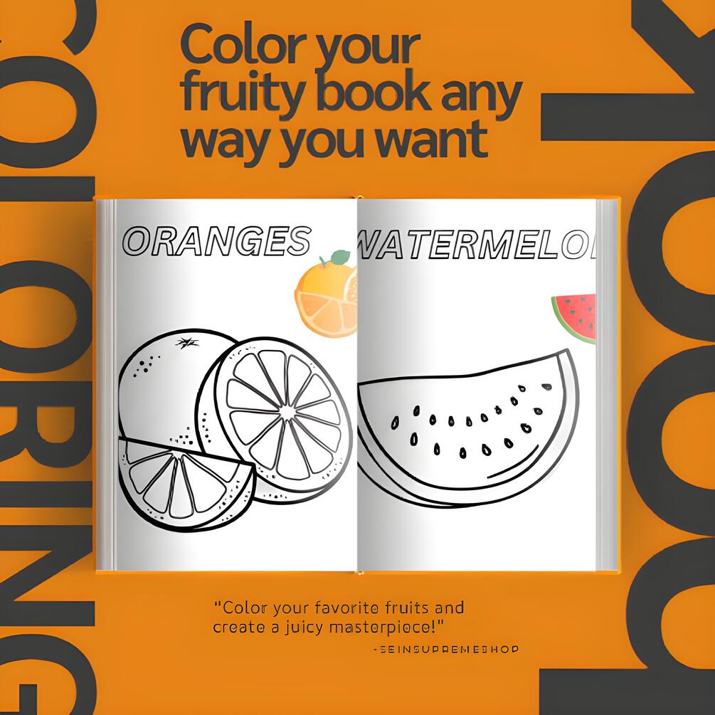 Fruity Fun coloring book