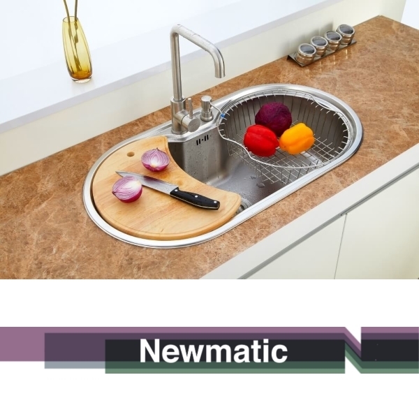 Newmatic Spring 86 Ultra Deep Bowl Kitchen Sink Complete