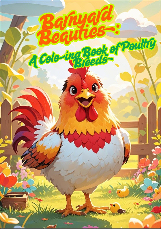 Barnyard Beauties: Coloring Book of Poultry Breeds for Children
