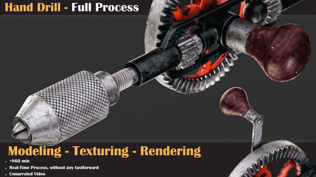 Hand Drill - Tutorial Full Process