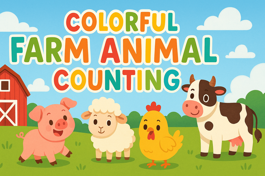 Colorful Farm Animals