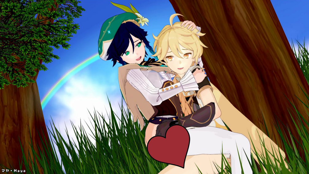 Aether x Venti (Animated)~♡