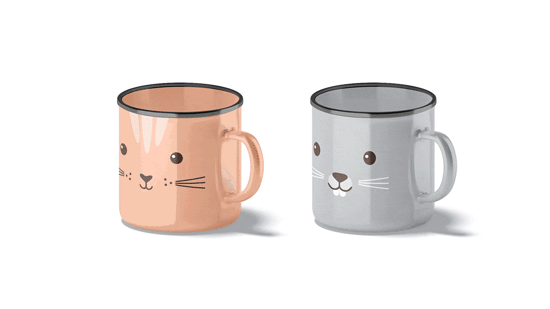 Enamel Mug Animated Mockup 10oz