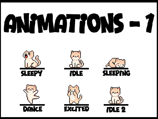 Cat Asset Pack 2D