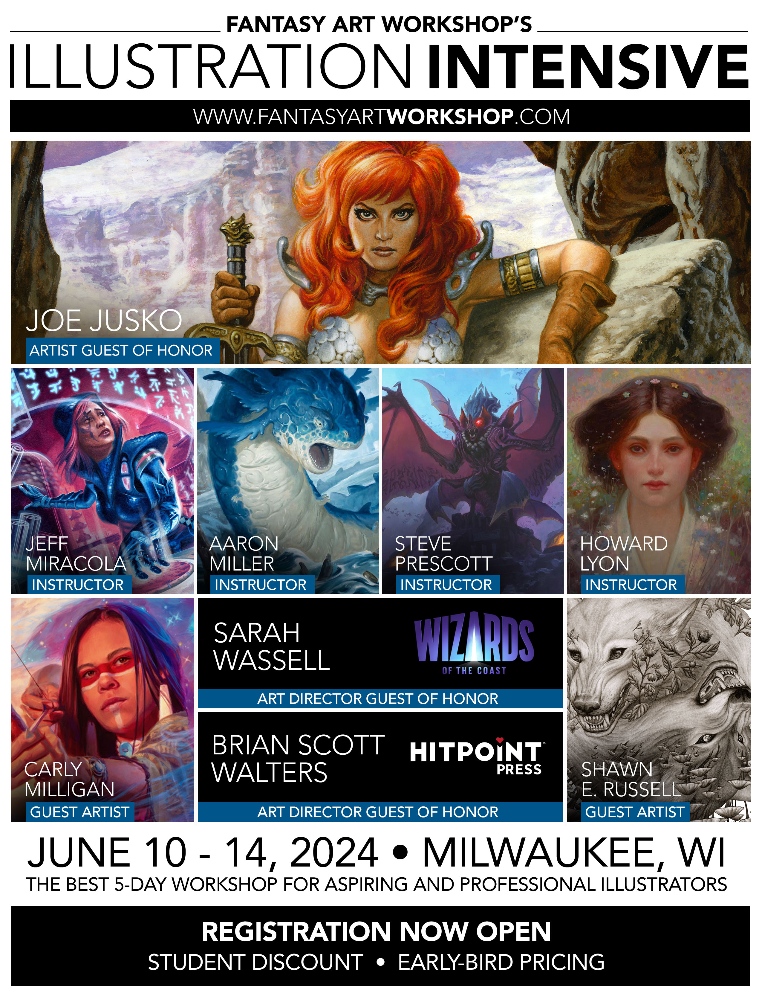 Fantasy Art Workshop Illustration Intensive 2024 - Three Points Publishing