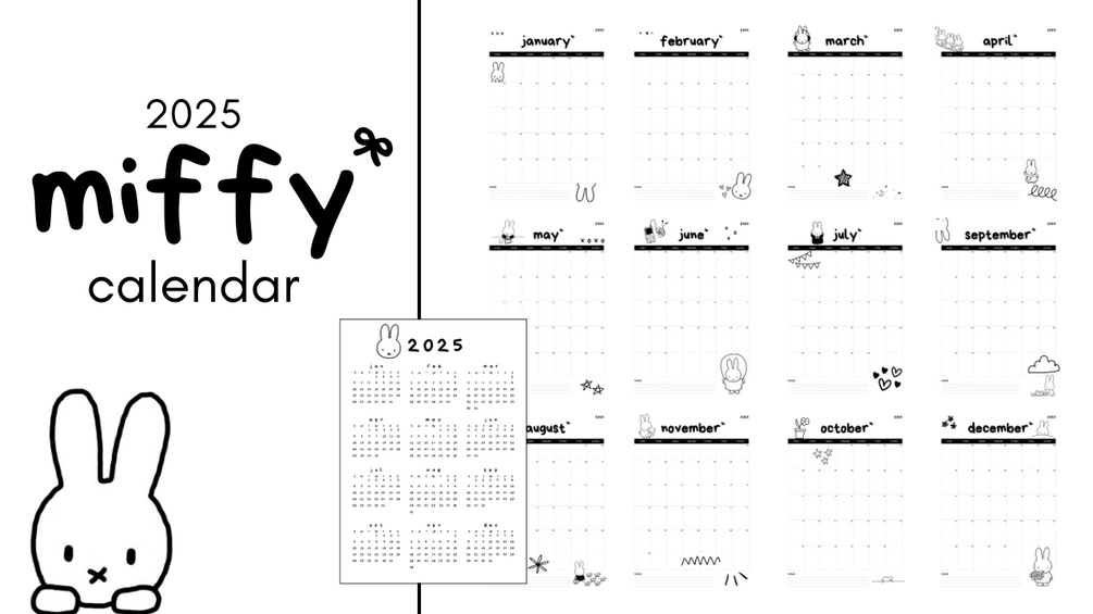 2025 Miffy Themed Calendar
