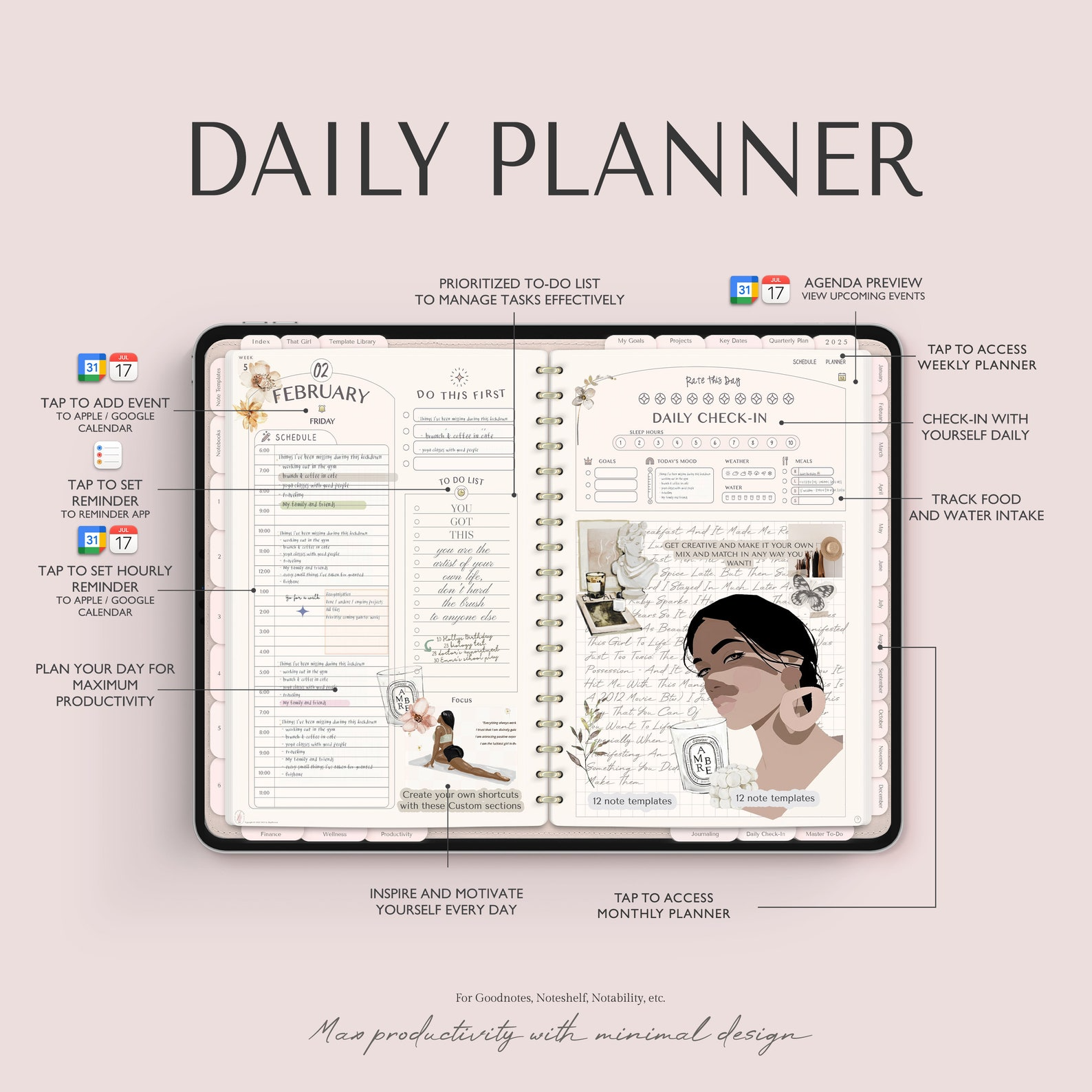 2024 / 2025 Aesthetic Digital Planner