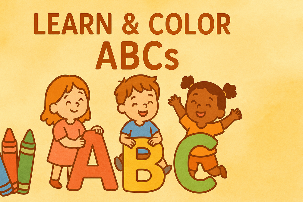 Learn & Color ABCs: Fun Alphabet Workbook for Kids + Certificate of ...
