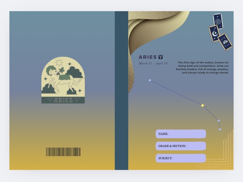 Notebook Covers: Cosmo Theme