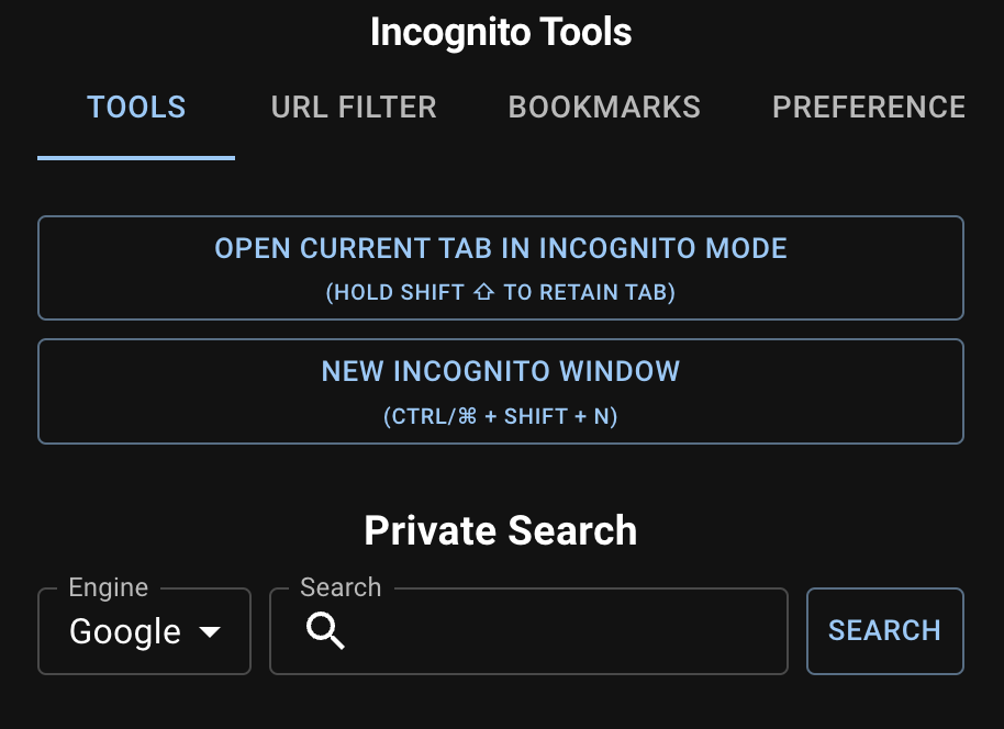 Source Code: Incognito Tools – Chrome Browser Extension (MV3) | Good market opportunity