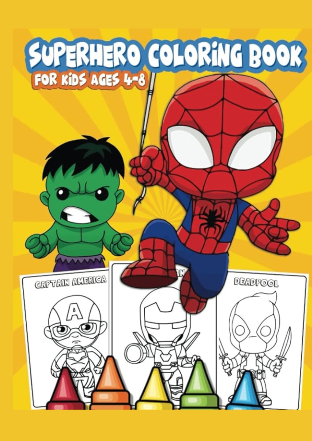 Super Heros Coloring Book