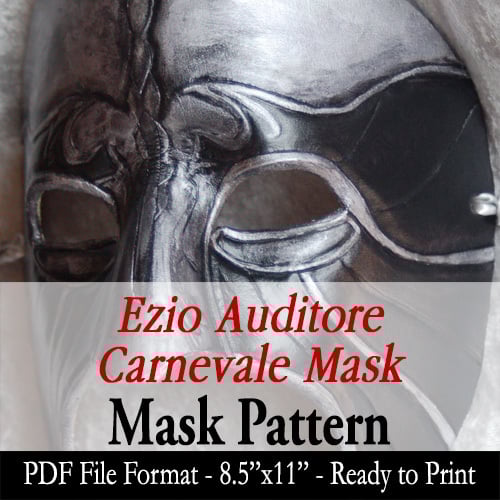 Mask Pattern – Ezio’s Venetian Carnevale Assassin’s Creed 2 Cosplay