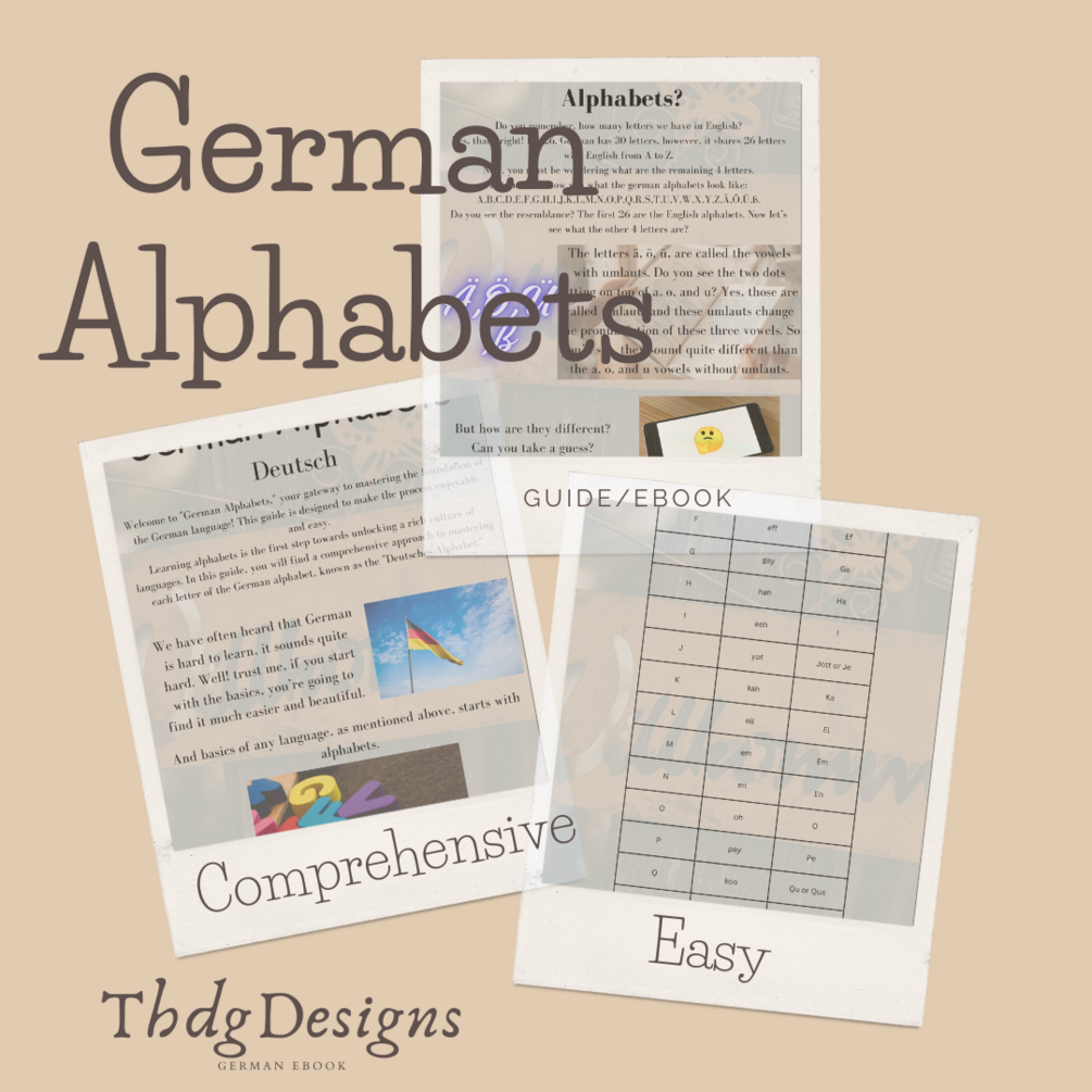 German Alphabets: A Fun and Comprehensive Learning Guide