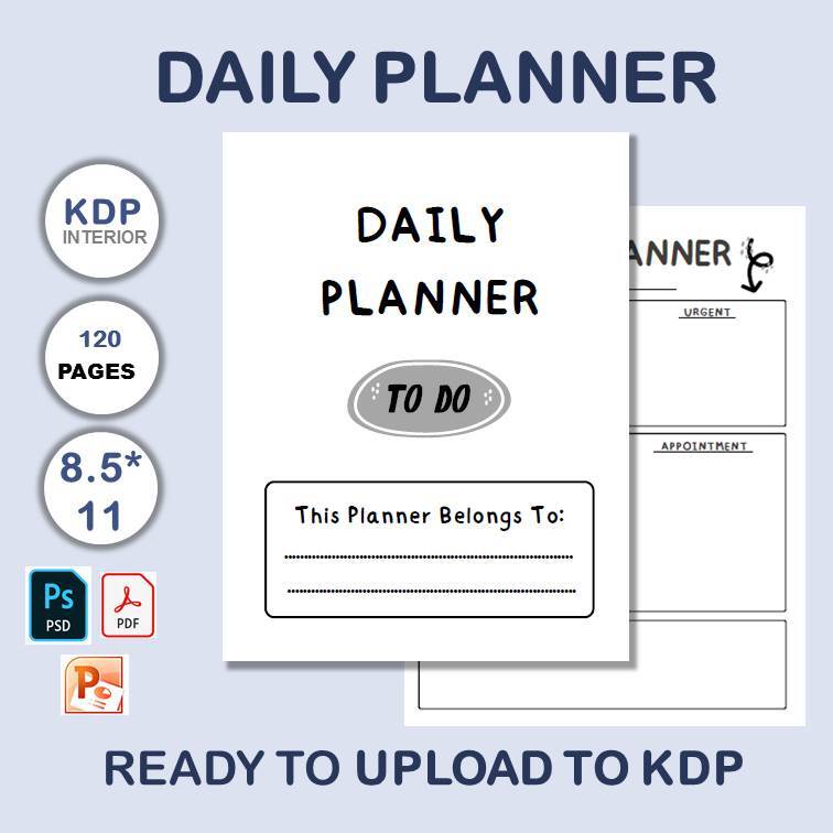 Daily Planner for KDP Interior