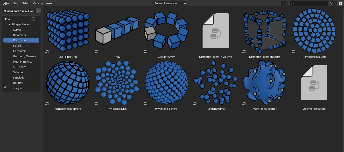 Higgsas Blender 3.3/3.4/3.5/3.6+ Geometry Nodes Groups Toolset Pack