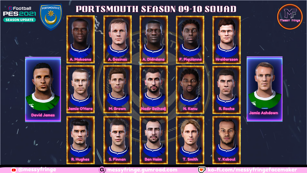 [PES 2021] PORTSMOUTH 09/10 squad
