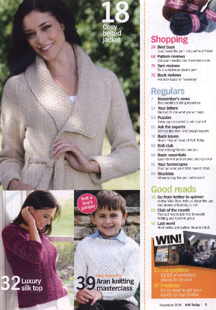 14 Beautiful Knitting Patterns with guides UK Knit Magazine