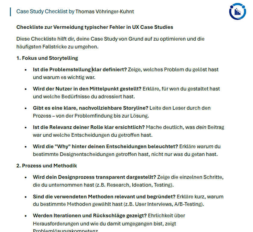 Checklist Case Study
