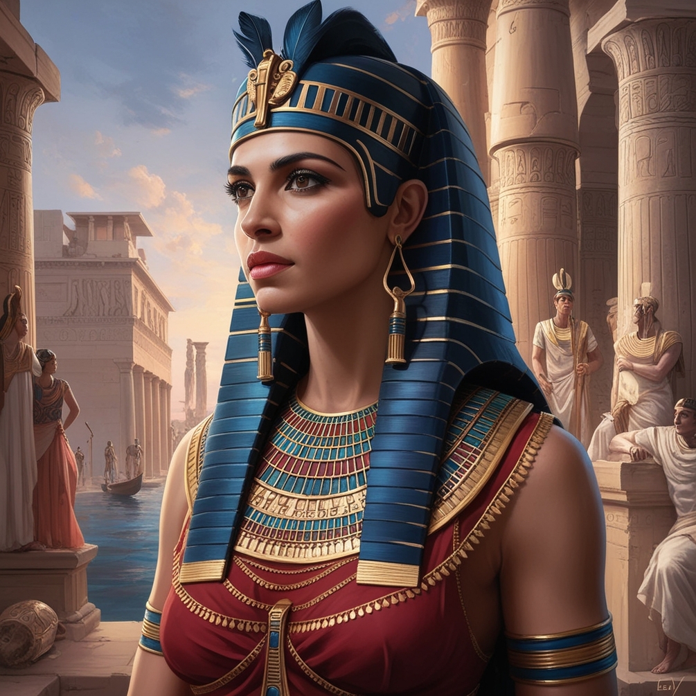 Majestic Images of Painting of Egyptian Queen Cleopatra 🎨👑