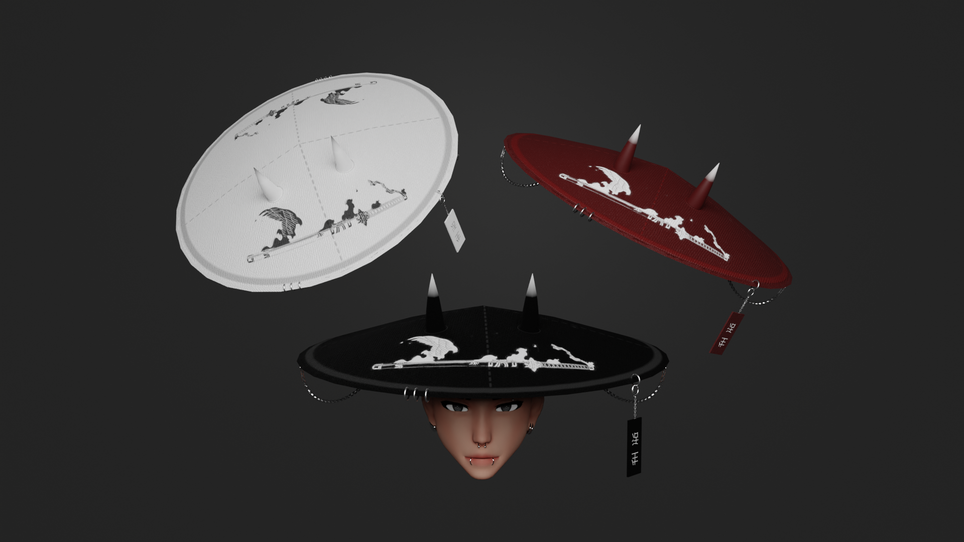 Kasa Japanese Samurai Hat༺ ━━━━━━━━━┛ - Asmodeus