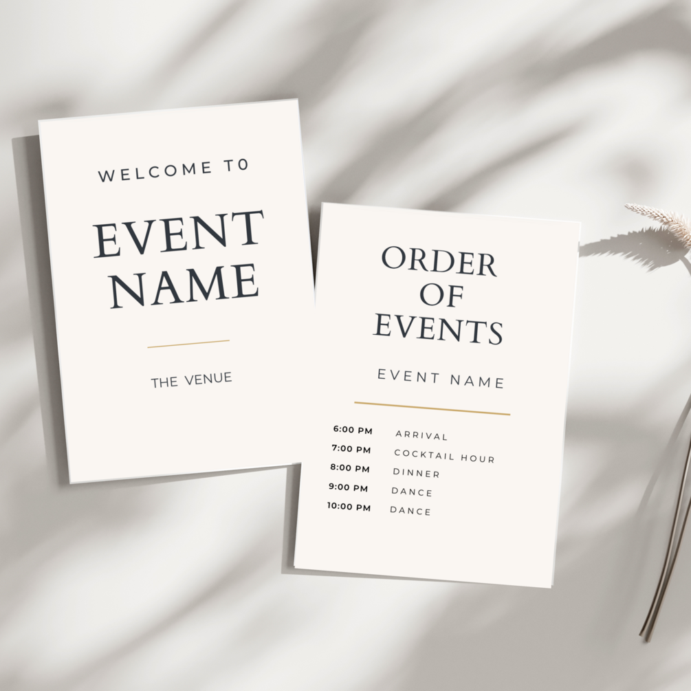 FREEBIE! Luxe Modern Event Template Bundle for Canva [Free Canva ...