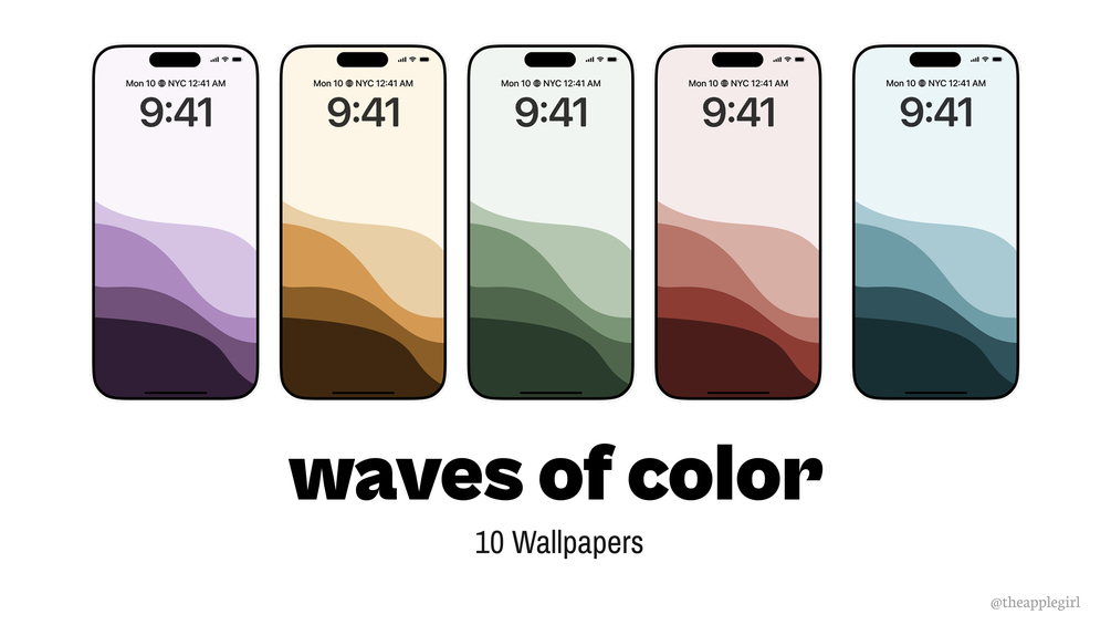 Waves Of Color Wallpaper Pack