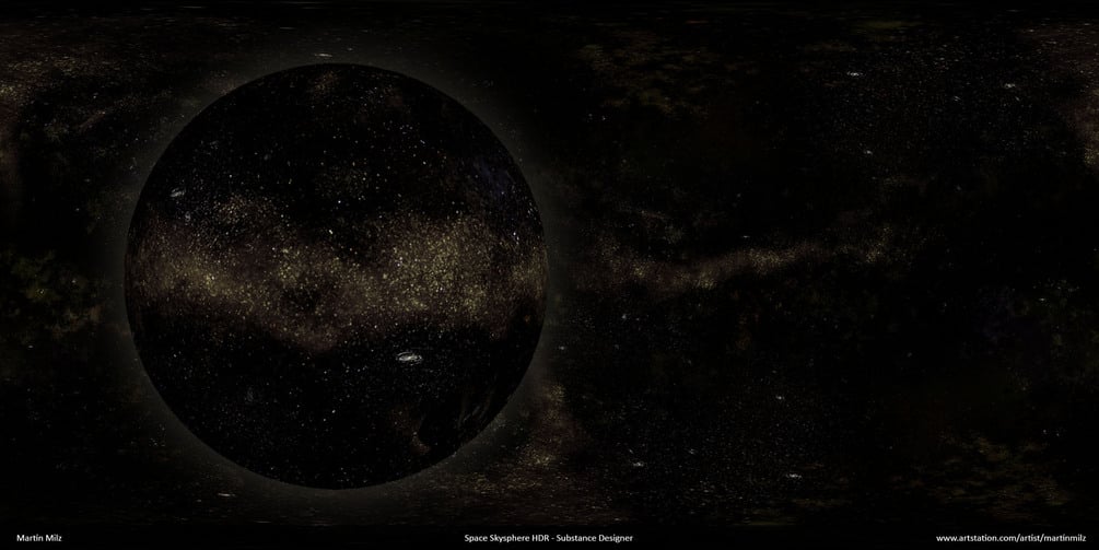 Space Skysphere HDRI - Substance Designer